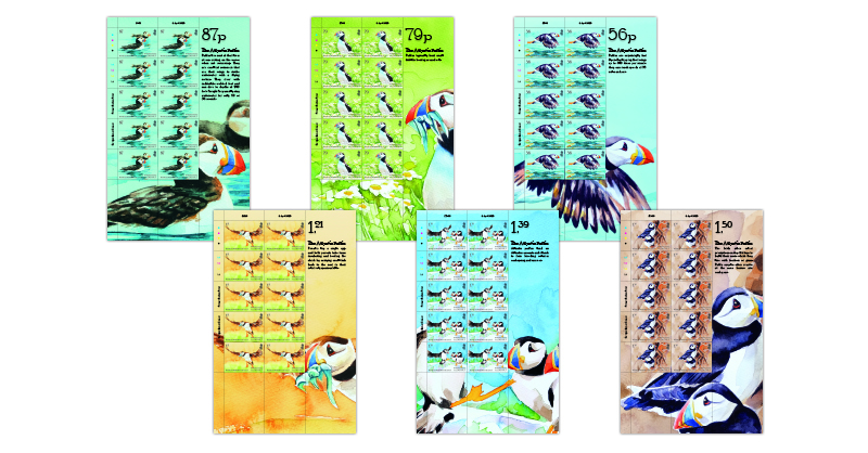 The Atlantic Puffins Sheets of 10