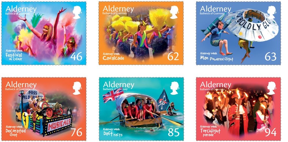 Alderney Week Set of 6 Stamps