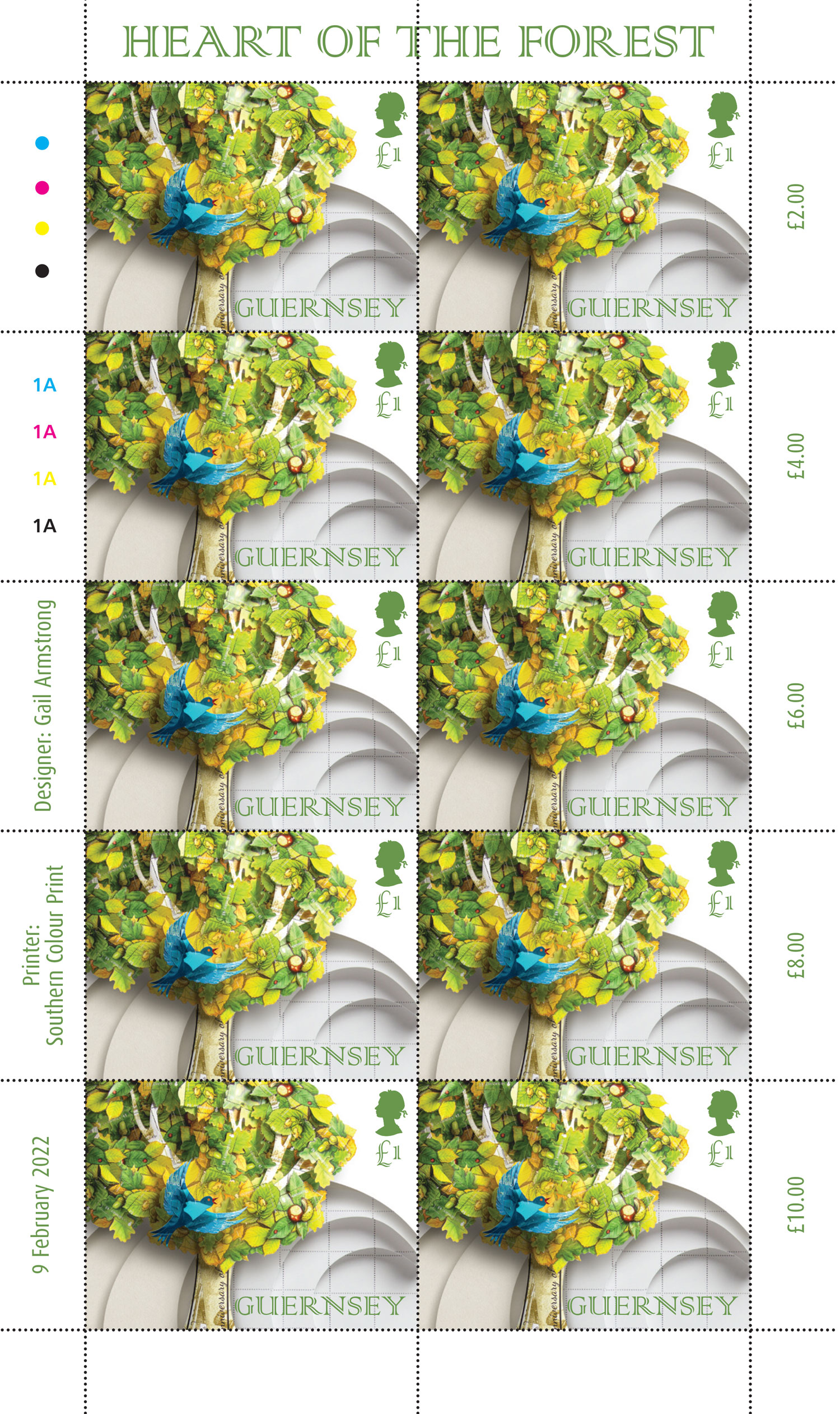 Heart of the Forest Sheet of 10 part 1