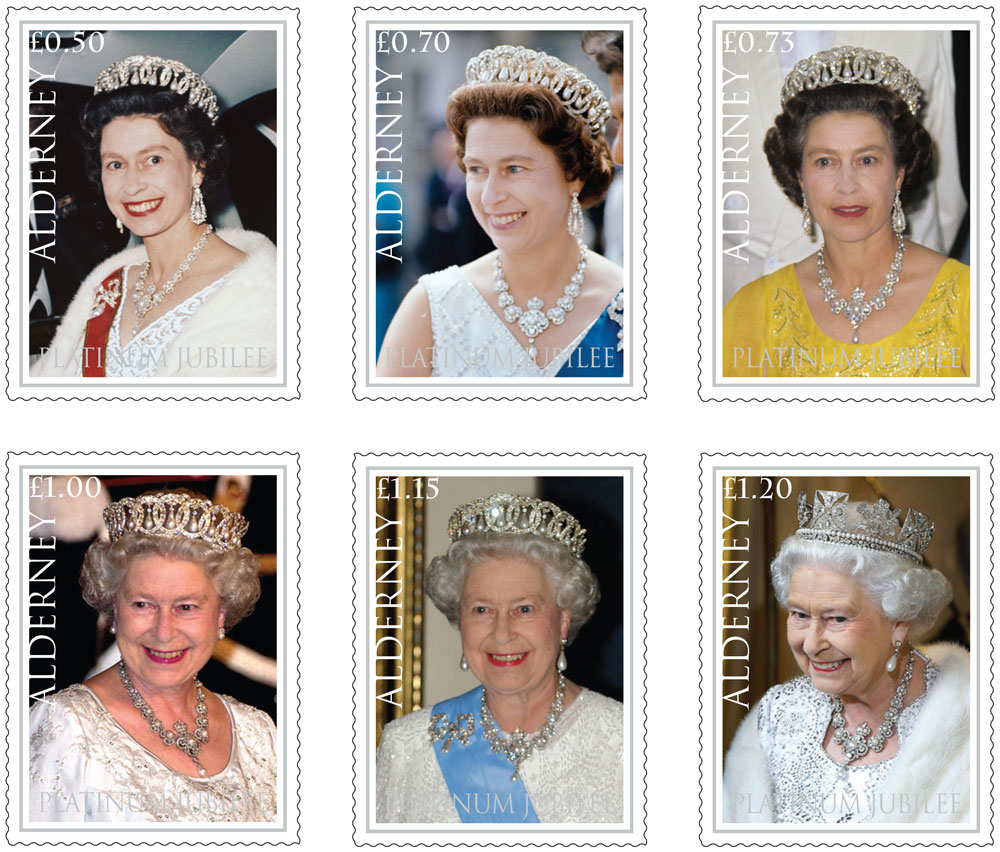 The Queen's Platinum Jubilee Set of 6 stamps