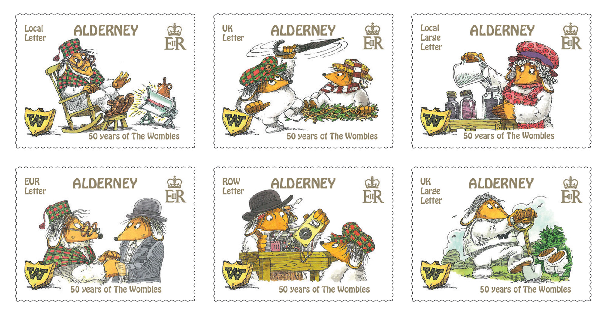 Set of 6 Stamps
