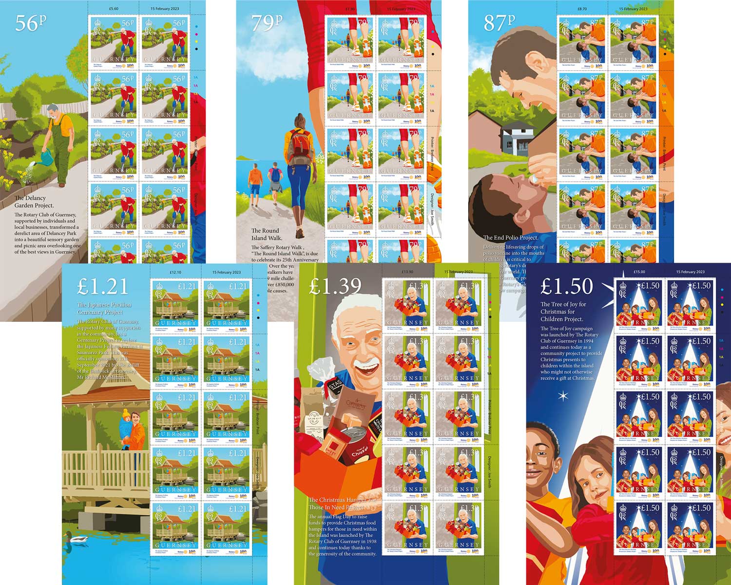 100 Years of The Rotary Club - Sheets of 10