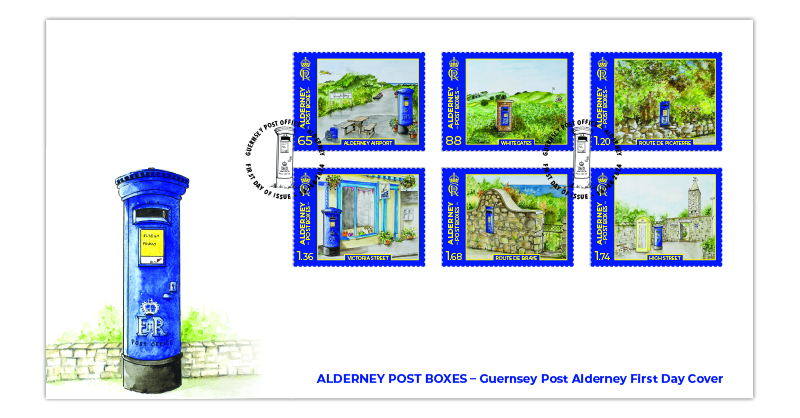 Alderney Post Boxes First Day Cover
