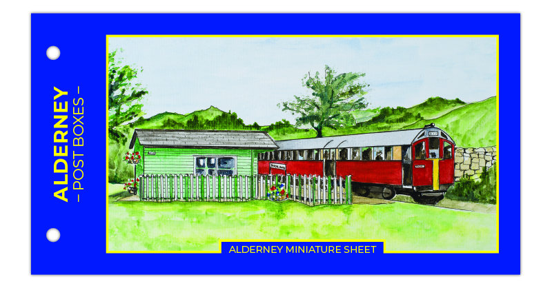 Alderney Post Boxes Miniature Sheet Presentation Pack