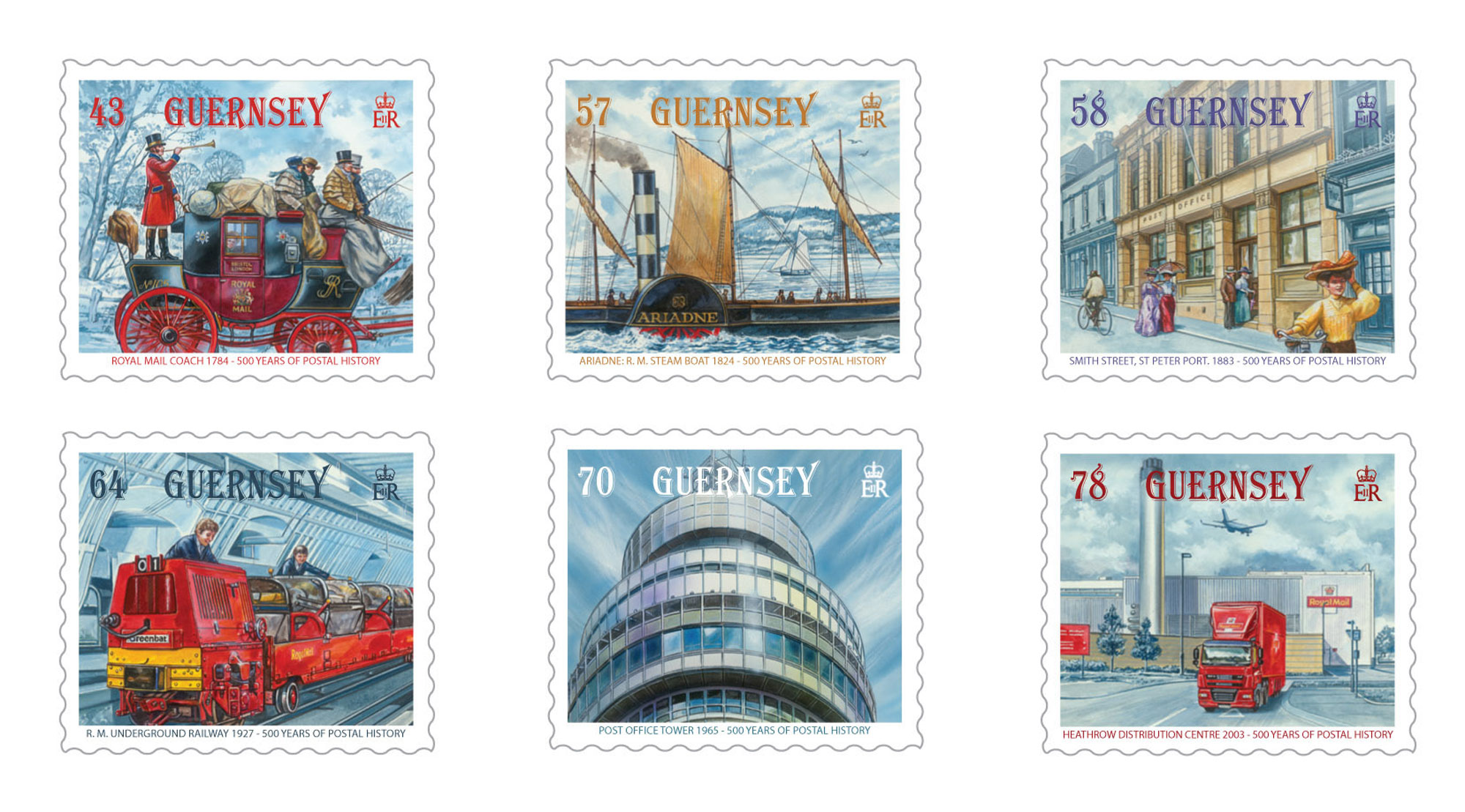 500 Years of Postal History celebrated on stamps