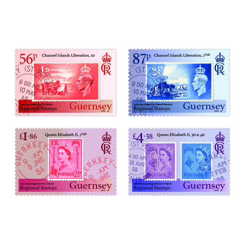 Regional Stamps Set of 4 Stamps