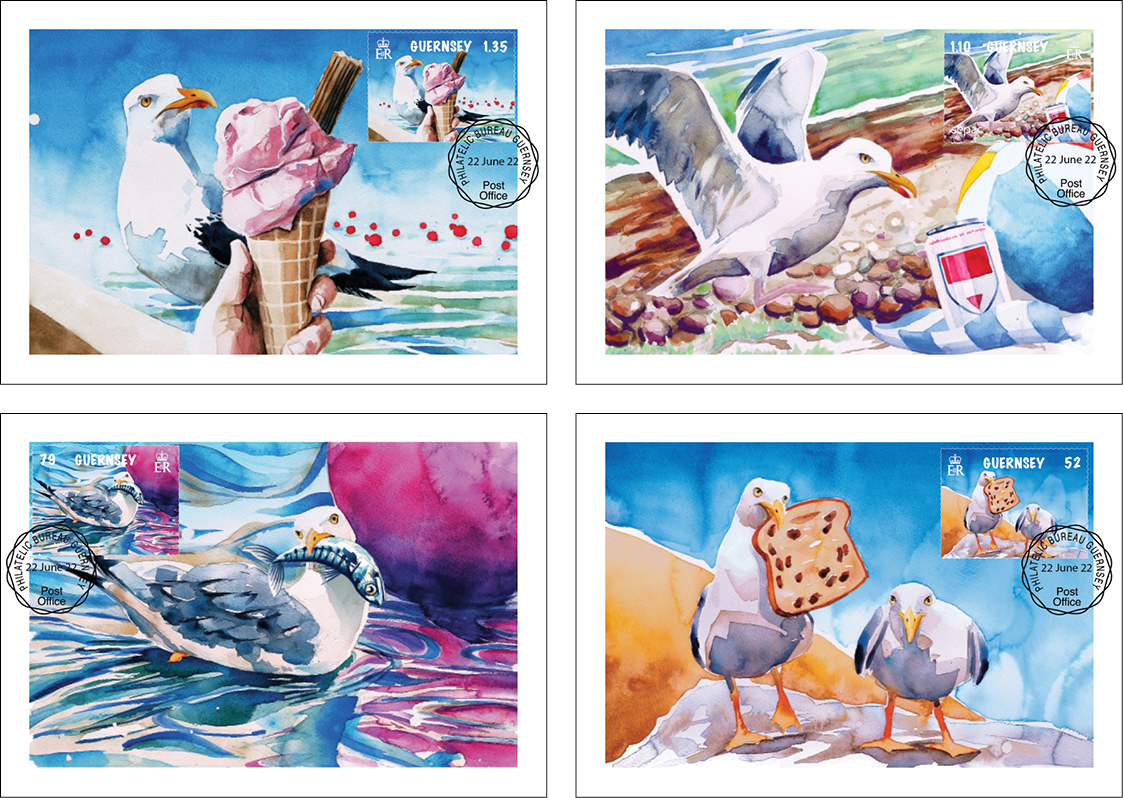 Set of 4 Maxi Postcards