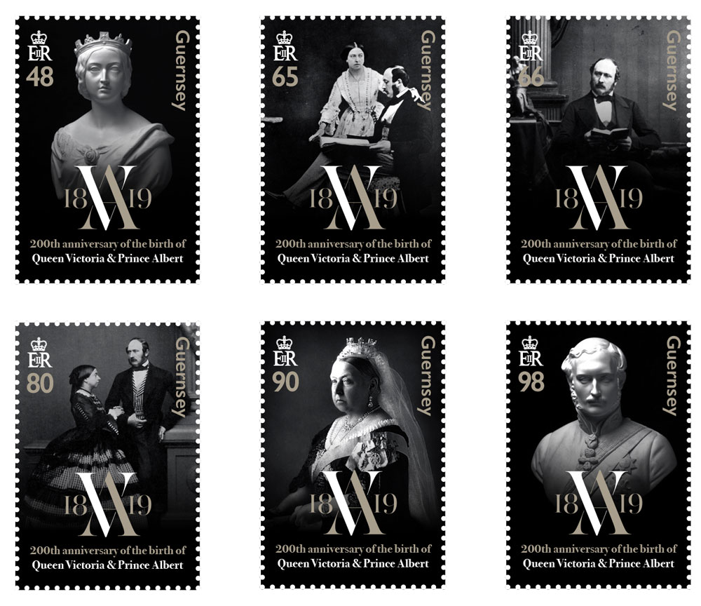 Stamps celebrate the 200th Anniversary of the births of Queen Victoria ...