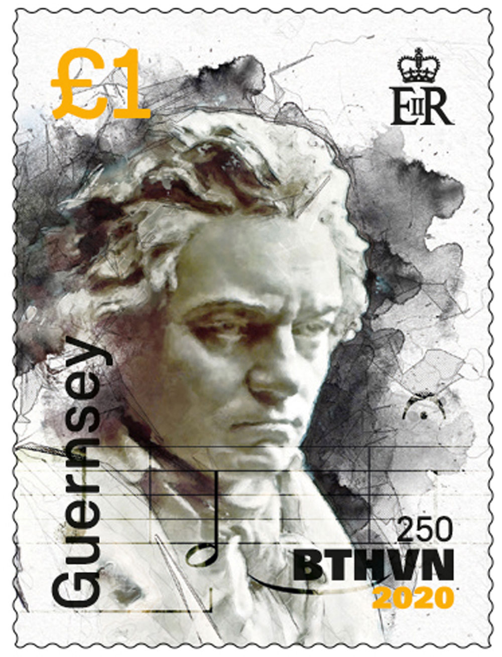 Stamp 4 - 250th Anniversary of Beethoven