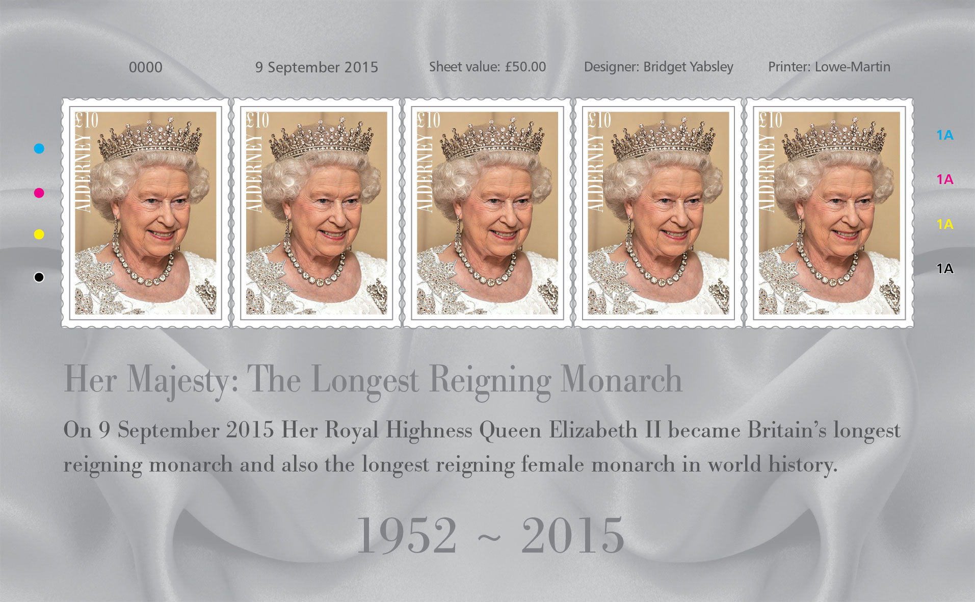 The Longest Reigning Monarch Sheets of 5