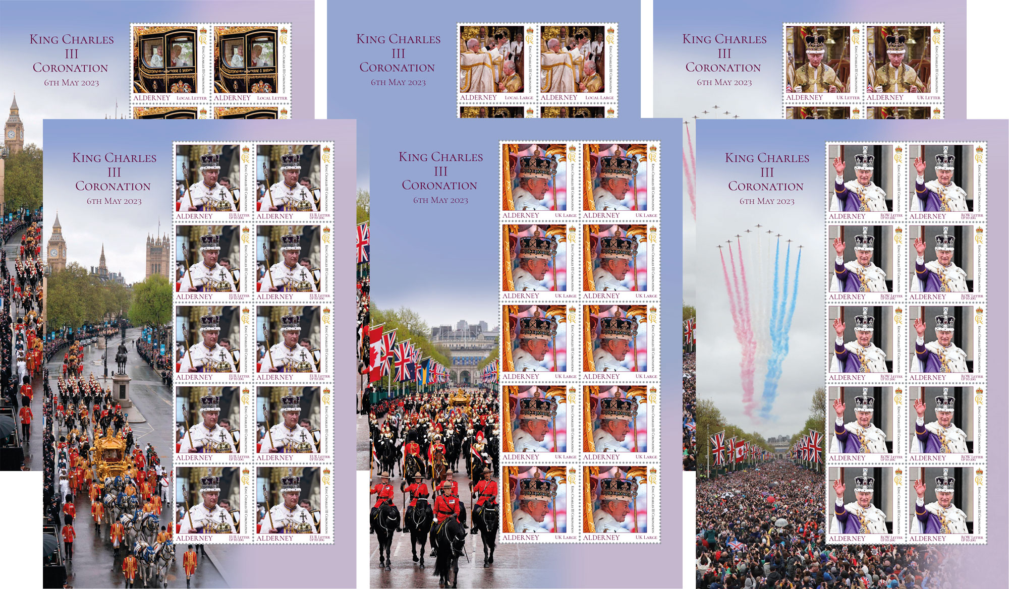 The Coronation of King Charles III Sheets of 10